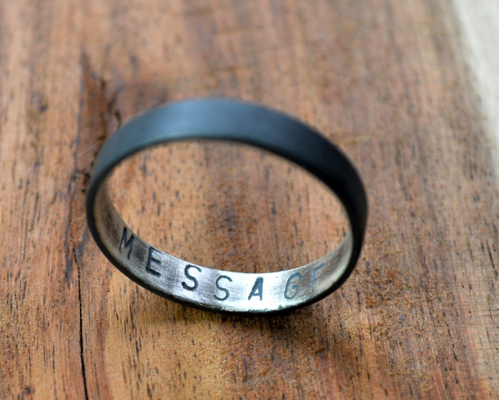 Introducing… Secret Message Rings – Personalised Hand-Stamped Bands in ...