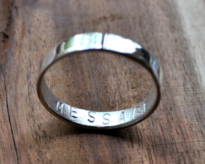 Introducing… Secret Message Rings – Personalised Hand-Stamped Bands in ...